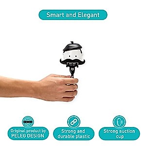 Peleg Design Mr. Razor, Suction Razor Holder, Shaving Razor Hook for Shower Bathroom Bath Mirror, Fun Unique Gift Idea Gifts for Dad