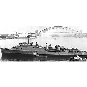 Home Comforts The U.S. Navy Dock Landing Ship USS Monticello (LSD-35) at Sydney, Australia, in February 1971. Vivid Imagery Laminated Poster Print-20 Inch by 30 Inch Laminated Poster