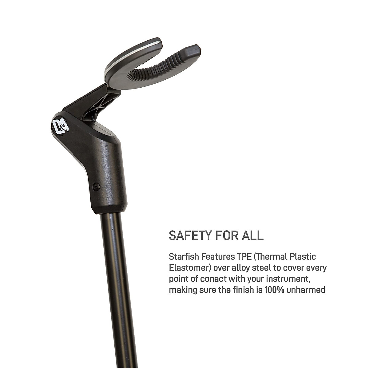 STARFISH: World’s Most Stable Professional GUITAR STAND, D&A Guitar Gear – 5 Leg design for acoustic bass electric guitar portable universal adjustable holder with non-slip rubber padding