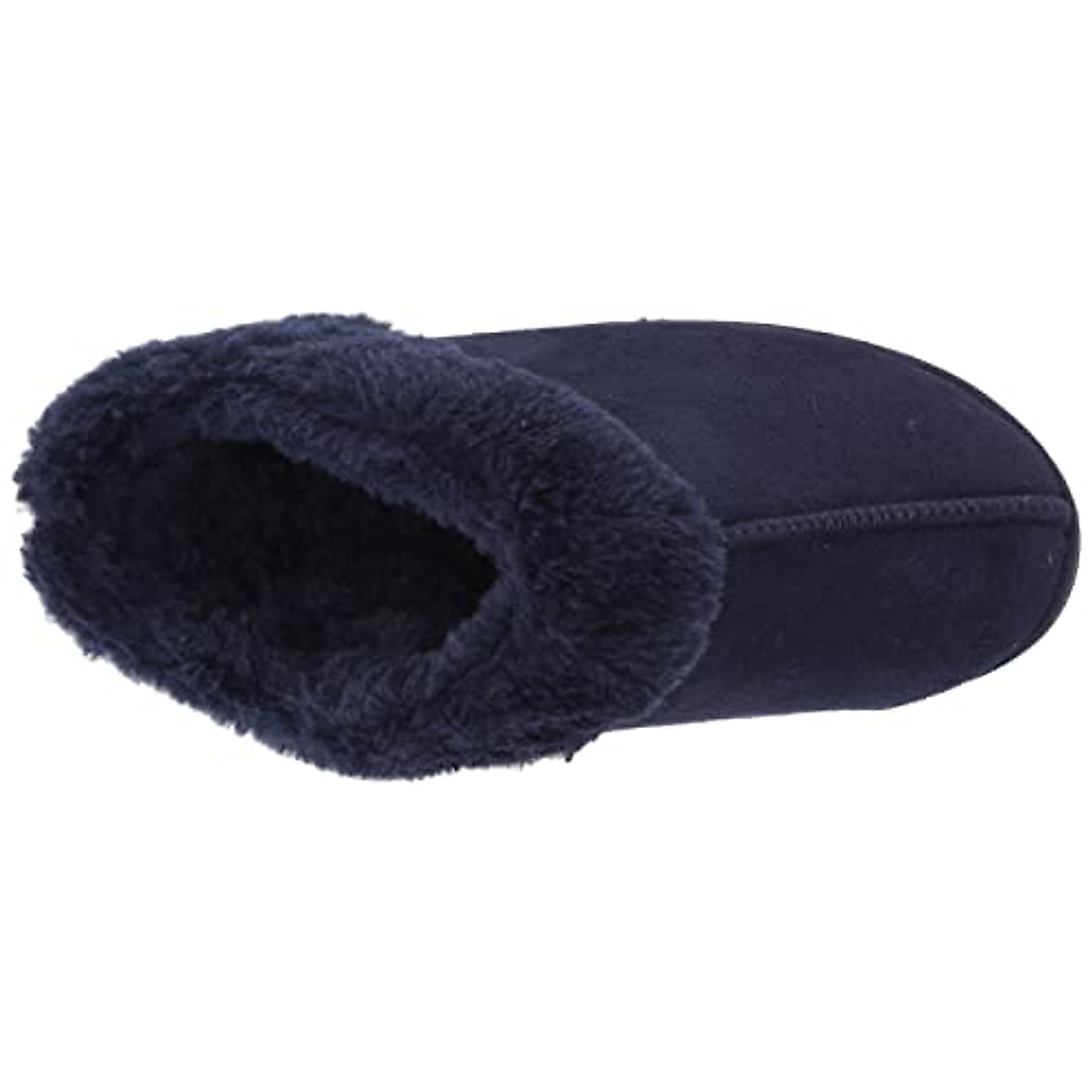 MUK LUKS Women's Polysuede Clog Slipper, Royal Blue, Large