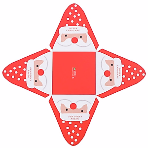 Alapaste Gift Boxes Set of 30 Decorative Candy Boxes,Cookies, Goodies Christmas Candy Bags Santa Claus Reindeer Xmas Tree Gift Box Present Packaging for Festival Holiday New Year (Santa Claus)