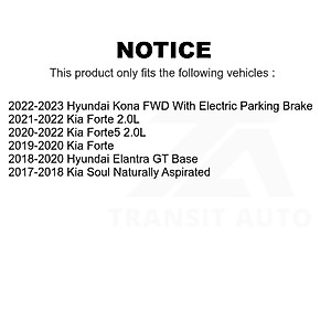 Front Rear Ceramic Brake Pads Kit For Kia Soul Forte Hyundai Elantra GT KTC-100602