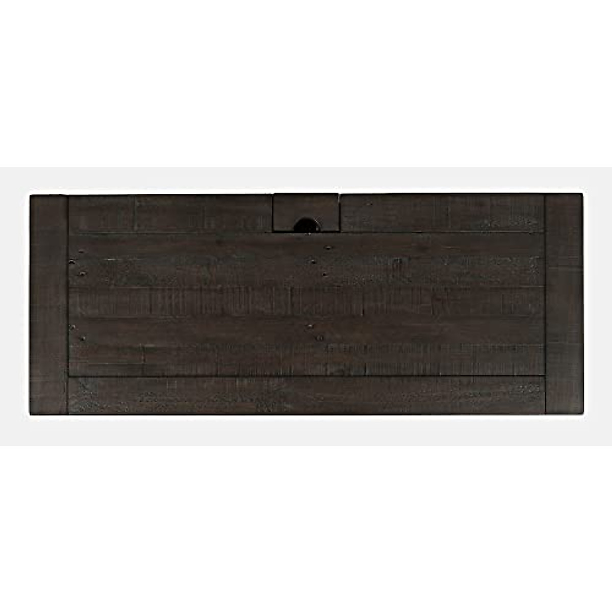 Jofran Madison County Reclaimed Pine USB Charging Farmhouse Wood Office Desk, Barnwood Brown