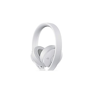 PlayStation Gold Wireless Headset White - PlayStation 4 (Renewed)