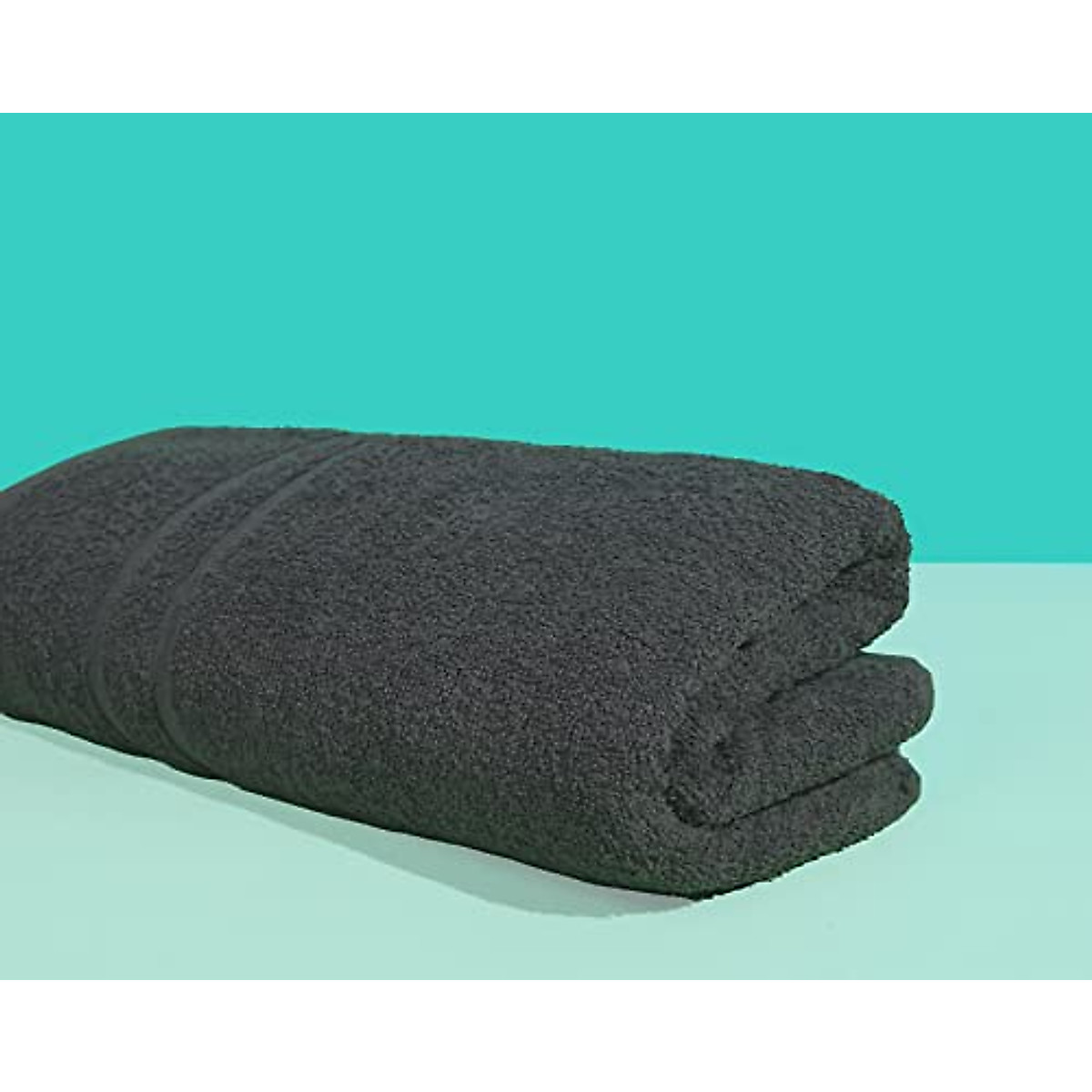Pristine Linen Bath Towels, 100% Cotton Grey, 24 x 44 Inches Towels for Bathroom, Pool Towels, Large Quick Drying Hotel Towels, Gym Towels, Towels for Spa, Pack of 6, Ideal for Every Day use