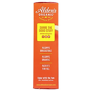 Aldens Organic New School Orange Cream Ice Cream Bars, 3 Fluid Ounce - 4 count per pack - 12 packs per case.