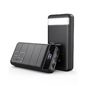 Morfec Power Bank Fast Charging 50000mAh - 22.5W Portable Charger USB C Quick Charge with 4 Outputs & 3 Inputs LED Display Huge Capacity External Battery Pack for iPhone, Samsung, iPad etc