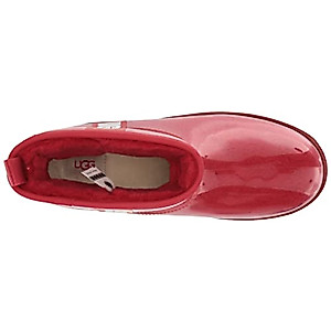 UGG Women's Classic Clear Mini Fashion Boot, Samba Red, 7