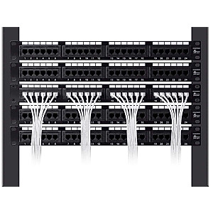 Monoprice Cat6 20ft White Component Level Patch Cable UTP 28AWG 550MHz Pure Bare Copper Snagless RJ45 SlimRun Series Ethernet Cable