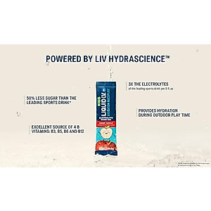 Liquid I.V.® Hydration Multiplier® +Kids - Crisp Red Apple - Hydration Powder Packets | Electrolyte Powder Drink Mix | Convenient Single-Serving Sticks | Non-GMO | 8 Servings (Pack of 2)