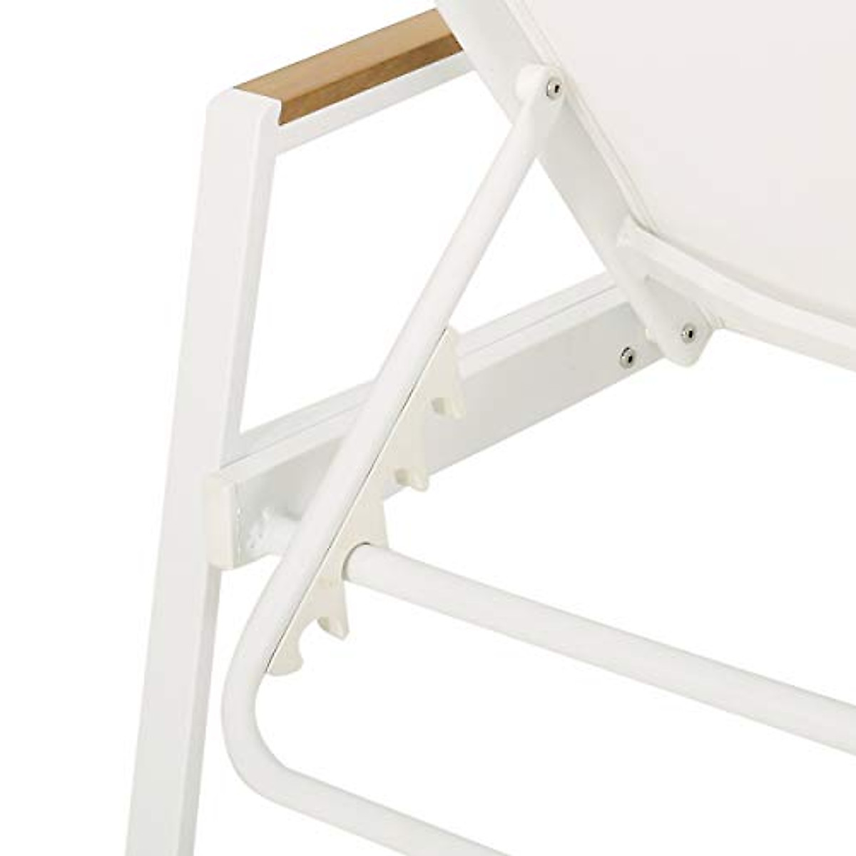 Christopher Knight Home Teresa Outdoor Aluminum Chaise Lounge with Mesh Seating (Set of 2), White