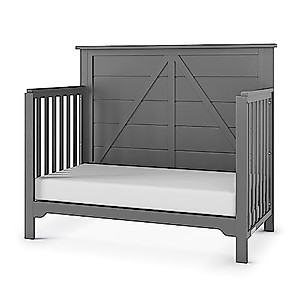 Forever Eclectic Woodland 4-in-1 Convertible Baby Crib, Brushed Pebble