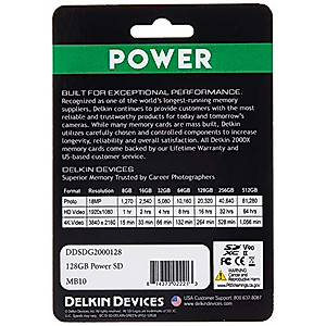 Delkin Devices 128GB Power SDXC UHS-II (V90) Memory Card (DDSDG2000128)