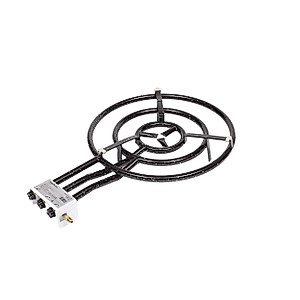 Mabel Home Paella Pan + Paella Burner and Stand Set on Wheels + Complete Paella Kit for up to 20 Servings - 23.65 inch Gas Burner + 25.60 inch Enamaled Steel Paella Pan