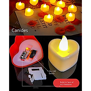 Gyunjux MARRY ME Sign LED Light Up Letter LED Candle Tealigth Red Rose Petal Valentine Gift Warm White LEDs Proposal Sign Will You Marry Me Sign Wedding Sign Engagement Sign Romantic Proposal Decoration Kit