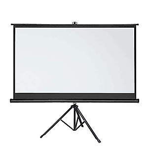 FZZDP Projector Screen 72 100 Inches Tripod Stand 16:9 Portable Projection Screen 4K 3D Movies Screen for Home Office Indoor Outdoor ( Size : 72 inch )