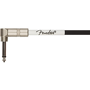 Fender Original Series 18.6-Foot Angled Instrument Cable for Electric Guitar, Bass Guitar, Electric Mandolin and Pro Audio, Black - 1 Pack
