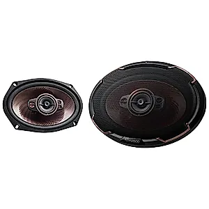 Kenwood KFC-691 Concert Series Car Speakers (Pair) - 6"x9" 5-Way Speakers, 650W, 4-Ohm Impedance, Polypropylene Woofer & Balanced Dome Tweeter, Acoustic Sound Harmonizer Technology