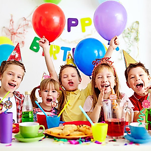 24 Pcs Hippie Boho Party Straws Two Groovy Reusable Plastic Drinking Straws with Cleaning Brush Peace Love 60's Rainbow Flower Birthday Supplies