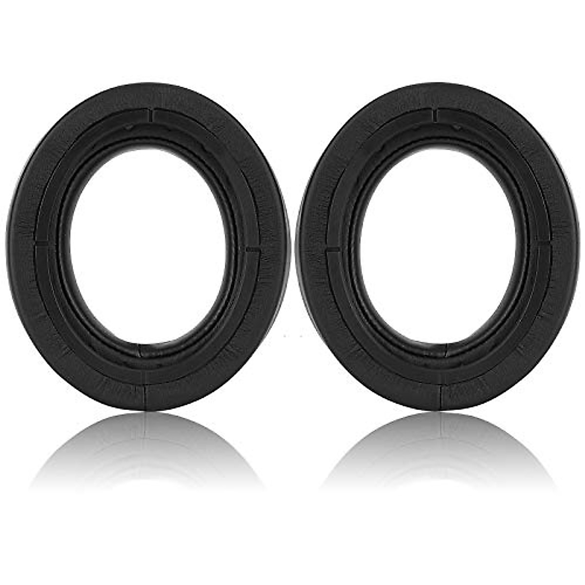 Jecobb Replacement Ear Pads Cushion Cover with Protein Leather & Memory Foam for Corsair HS70 PRO, HS60 PRO, HS50 PRO Headset ONLY – Oval (Black)