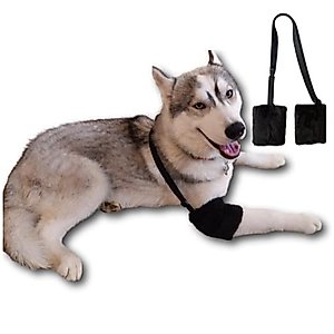 Miller Eclipse Dog Reinforced Elbow Pads Elastic Hygroma Relief Pressure Sore Cushions Flexible Straps Medium Dog Large Dog Soft Stretchy Material