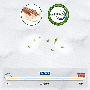 Coolvie Twin XL Mattress, 10 Inch Twin XL Size Hybrid Mattress, Individual Pocket Springs with Memory Foam, Bed in in a Box, Cooler Sleep with Pressure Relief and Support