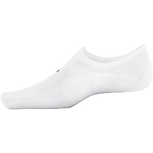 Under Armour Adult Essential Ultra Low Tab Socks, Multipairs, White 2 (3-Pairs), Large