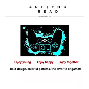 Doormats Area Rugs Controller Gamepad Carpets for Gamer Boys Bedroom 3D Printed Player Home Decor Non-Slip Crystal Floor Mat 35.4inx23.9in