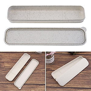 OriGlam Portable Flatware Box Travel Tableware Storage Box, Travel Case Travel Tableware Storage Box, Utensil Case Lunch Bag Flatware Box