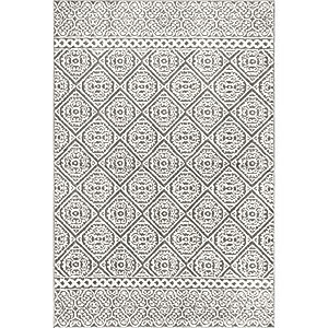 nuLOOM Floral Jeanette Accent Rug, 2' x 3', Grey
