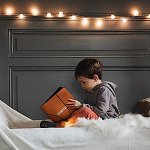 Rayvol Premium Basketball Card Binder for Trading Cards, Authentic Basketball Texture 9-Pocket Card Binder Fit 720 Cards with 40 Sleeves Included