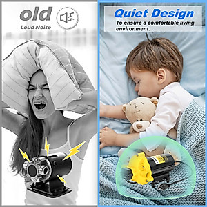 YOMILINK Fully Self-priming Water Pump, 110V 4.0 GPM 45 PSI, Automatic On-Demand Diaphragm Pump, for Kitchen, Bathroom RV, Marine Yacht, Lawn Garden, House, Fish Tanks, Small Fountains, Rain Barrels