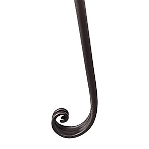 vidaXL Patio Chaise Lounge Garden Ourdoor Lawn Backyard Bench Seating Seat Home Furniture Home Brown Metal Antique Scroll-Patterned