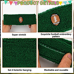 6 Sets Kids Football Wristbands Sweatbands Kit 6 Pairs Athletic Football Wrist Sweatbands,Wrist Sweatband Wicking Wrist Sweatband Terry Cloth Wristband for Party Accessories