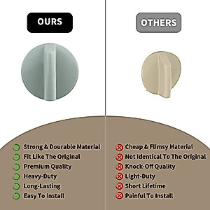 2 Pcs WP12X10002 Air Conditioner Control Knob Replacement Part - Compatible with Some GE Room Window Air Conditioner Replaces for WP12X10002