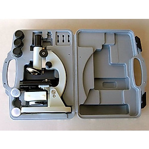 AmScope M60A-PS25 Monocular Student Compound Microscope 40X - 640X + 25 Prepared Slides