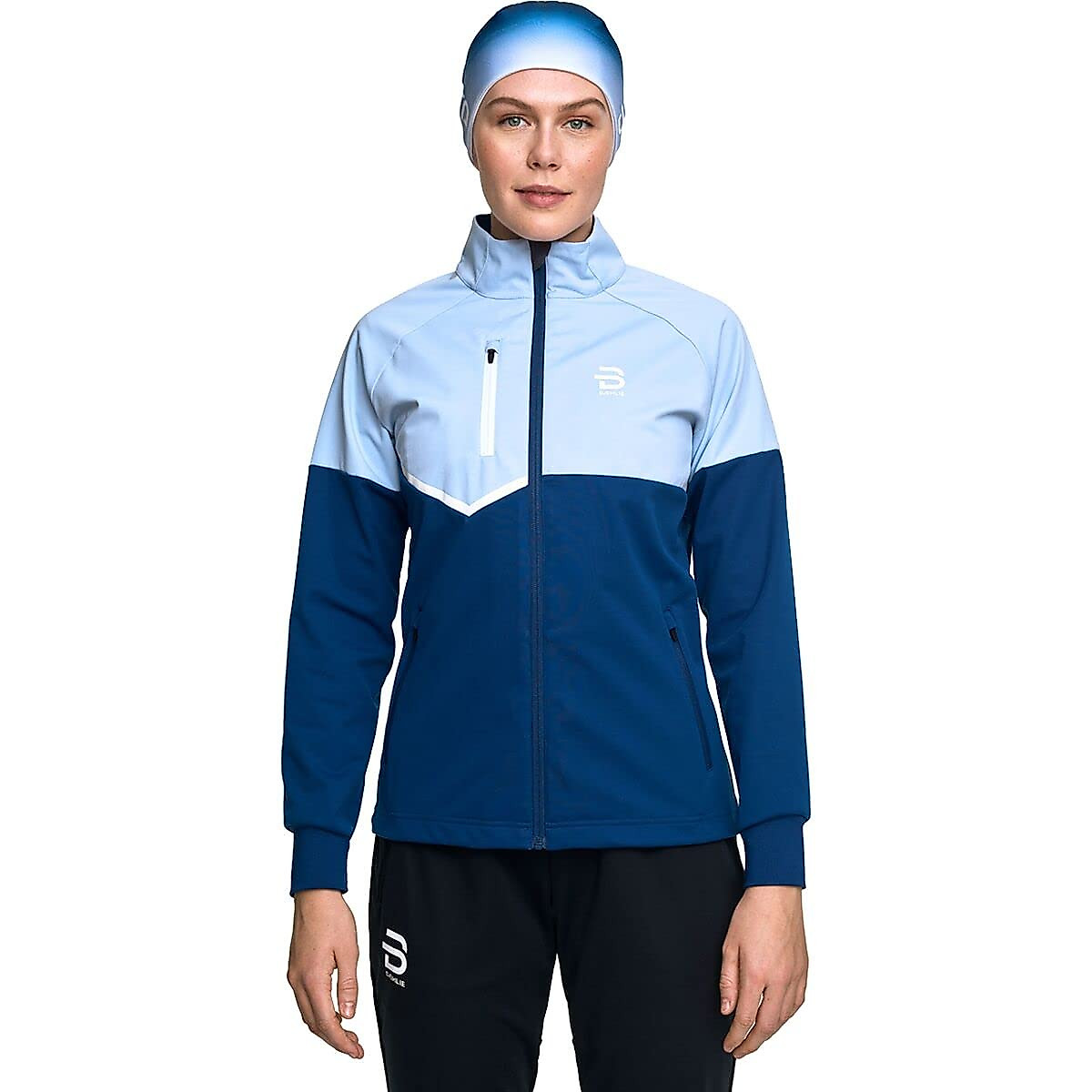 B DÆHLIE Daehlie Women's Kikut Jacket - Softshell Ski Coat, Cashmere Blue, Small