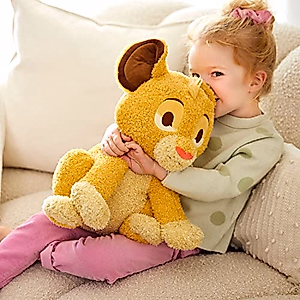Disney Store Official The Lion King Simba Weighted Plush Toy - 14-Inch Calming Sensory Cuddle Companion for Kids & Fans