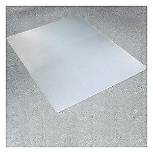 Marvelux Polypropylene Chair Mat for Low Pile Carpets and Carpet Tiles (up to 1/4" Thick), 29” x 46” White Office Carpet Protector, Rectangular, Eco-Friendly, Shipped Flat
