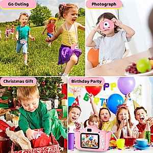 Kids Digital Camera - HD Upgrade for Girls & Boys Age 3-10 - 32GB SD Card, Silicone Cover, Christmas & Birthday Gifts