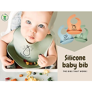 Silicon baby bibs (Green)
