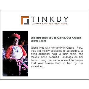 TINKUY PERU Woven Purse, Multicolored Rainbow Handmade Purse, Peruvian Boho Chic Bag Small Handbags For Women, (Red)