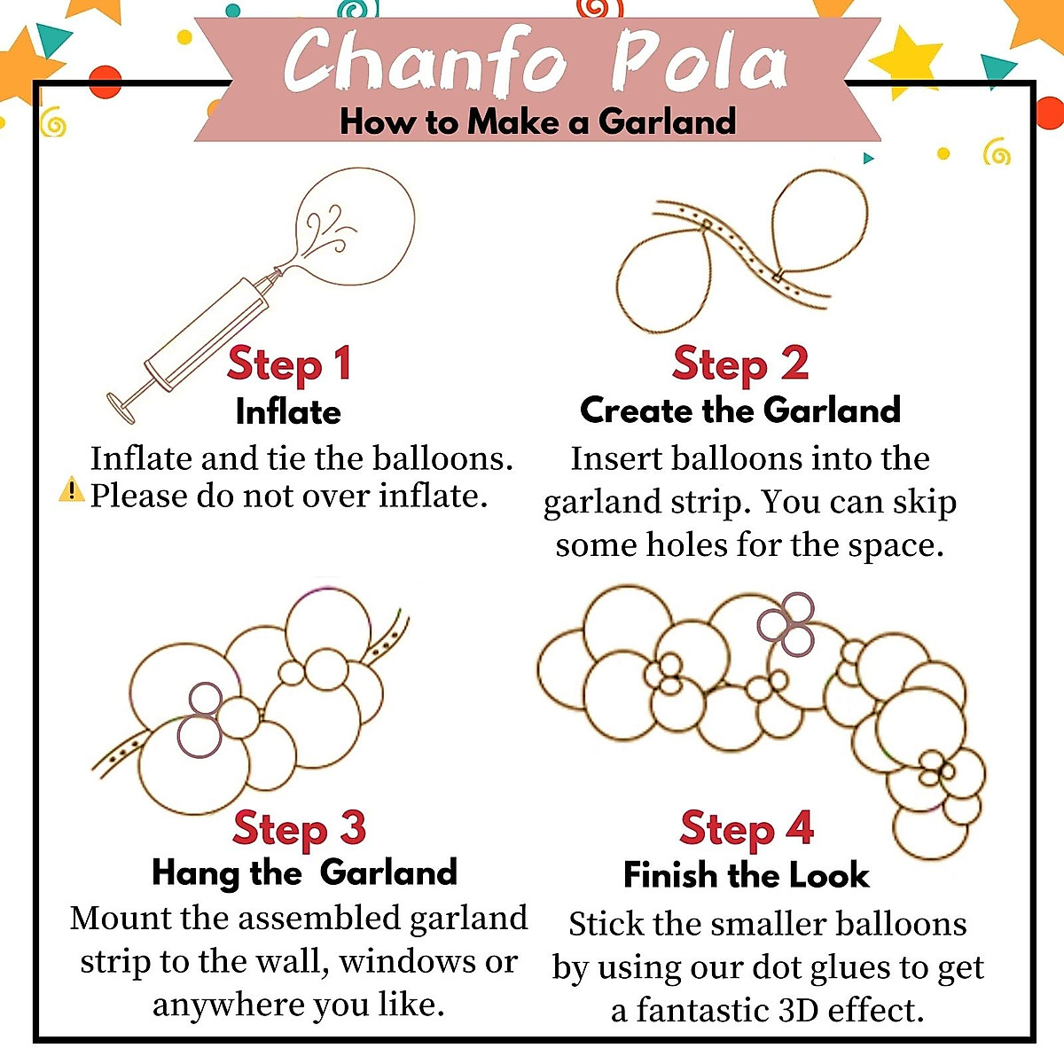 Chanfo Pola 142pcs Rose Gold Balloon Arch Kit Macaron Orange Balloon Garland, 18"12"10"5" Metallic Rose Gold, Gold Balloons, Rose Gold Confetti Balloon with 4D Globos for Nice Party Decorations