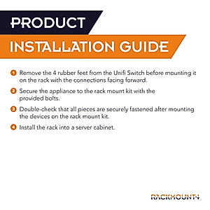 R RACKMOUNT·IT | RM-UB-T2 | Rack Mounting Kit for UniFi Switch 8-150W
