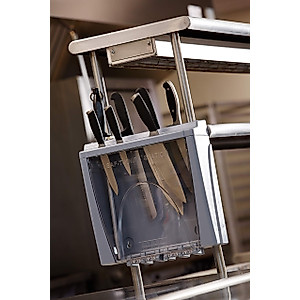 San Jamar STK1008 Saf-T-Knife Assembled Station, 15" Width x 15" Height x 4-1/4" Depth