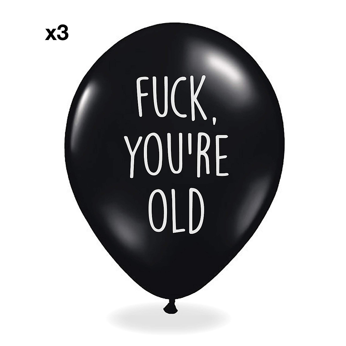 Funny Party Pieces Abusive Birthday Balloons - Pack Of 12 Different Funny Offensive Balloons (For Him)