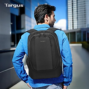 Targus Ascend Professional Business Laptop Backpack, Sleek and Durable Travel Commuter Bag, Improve Back Support with Padded Shoulder Straps and Back Panel, Fits up to 16-Inch Laptop, Black (TSB710US)