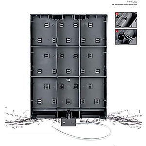 FSYD Black 52 Pegs Lab Supply Drying Rack, Pegboard Bench-top/Wall-Mount Laboratory Glassware 52 Detachable PegsLab Drying Draining Rack Cleaning Equipment