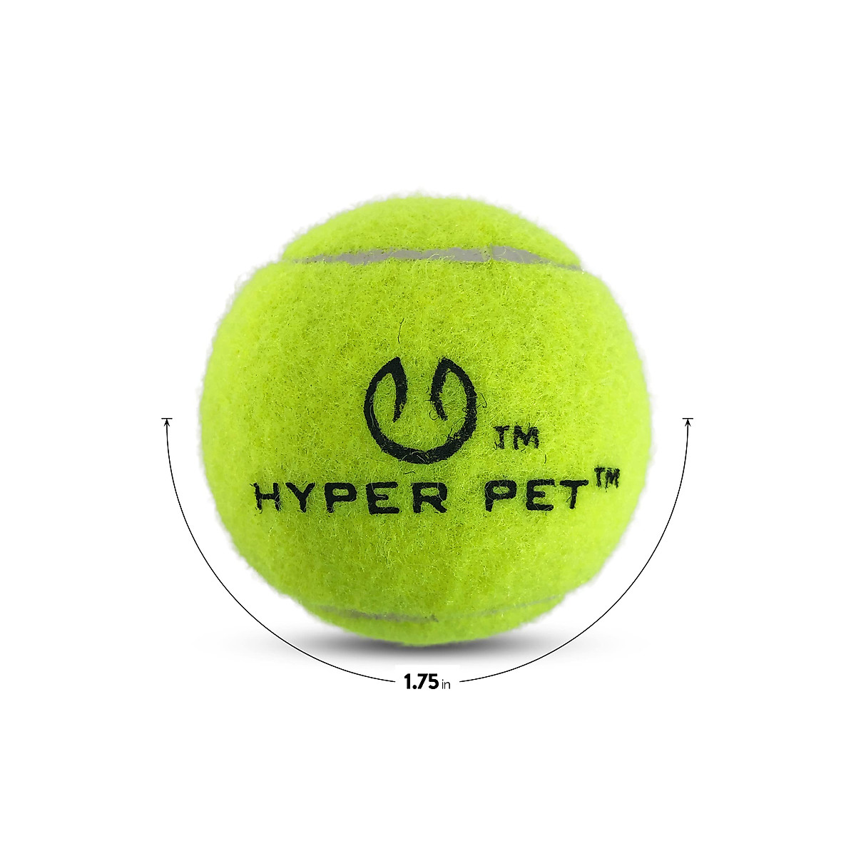 Hyper Pet Tennis Balls for Dogs - 12 Pack 2.5" for Exercise and Fetch, Interactive Toys, Great for Small Breeds