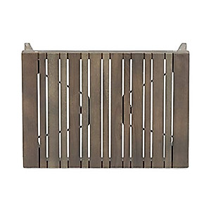 Christopher Knight Home Howard Outdoor Acacia Wood Folding Side Table, Gray Finish